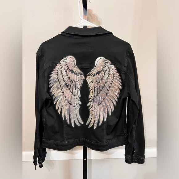 Lee | Jackets & Coats | Black Denim Angel Jean Jacket | Poshmark